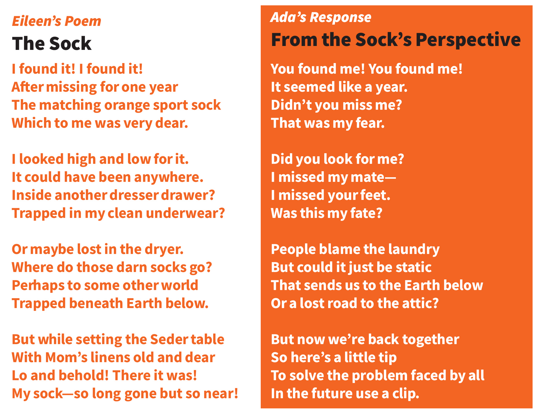 From the Sock's Perspective - Women's Musings